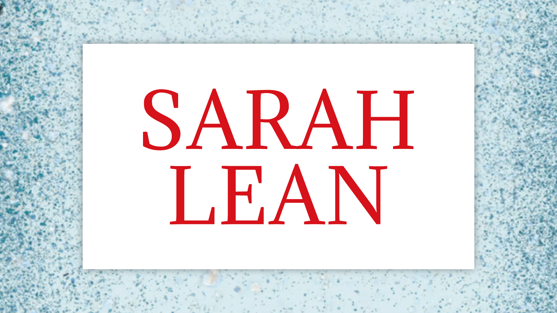 Home - Sarah Lean